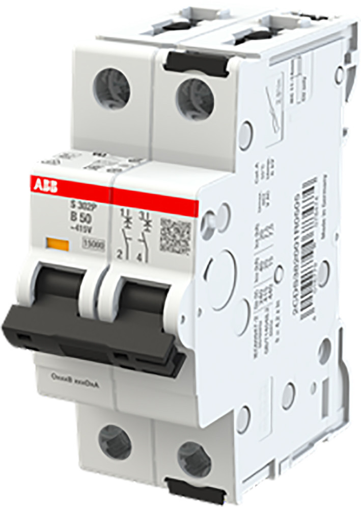 ABB Componenten System pro M compact Installatie Automaat 25ka, 2P, kar b50a - 2CDS382001R0505 ...