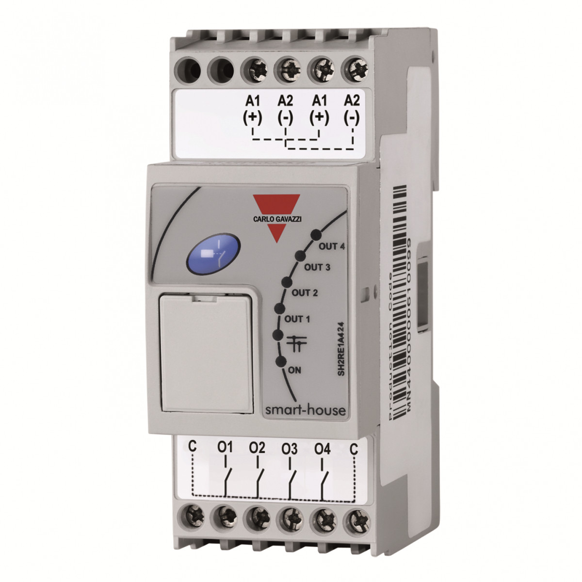 Carlo Gavazzi SH2RE CG Smart dupline 4-kanaals 5a relaisuitgang din ...
