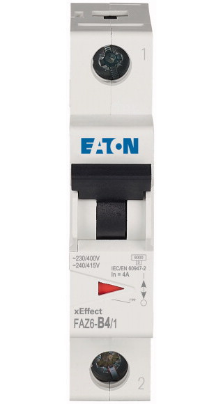Eaton xEffect Installatie-Automaat (MCB) faz6, 1P, 4a, B-curve, 6/10ka - 177380 kopen ...