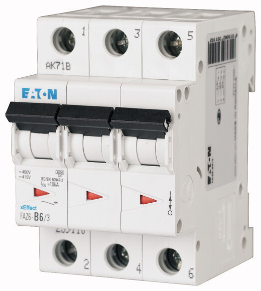 Eaton xEffect Installatie-Automaat (MCB) faz6, 3P, 4a, C-curve, 6/10ka - 239132 kopen ...