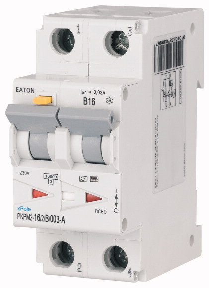 Eaton xPole Aardlekautomaat (rcbo) PKPM2, 2P, 16a, B-kar, 30ma, type A ...