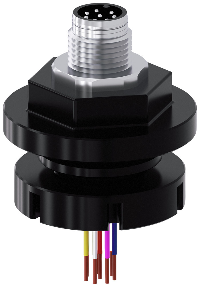 Siemens Adapter, M12 plug, 8-pole, for M20/M25 cable entry ...