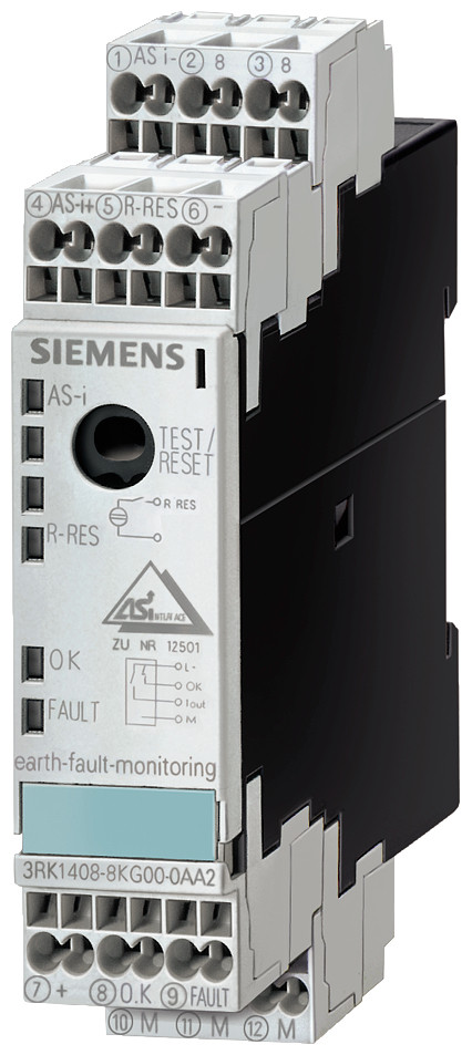 Siemens As-I slimline module S22.5, ground-fault monitoring, ip20, 1x1 ...
