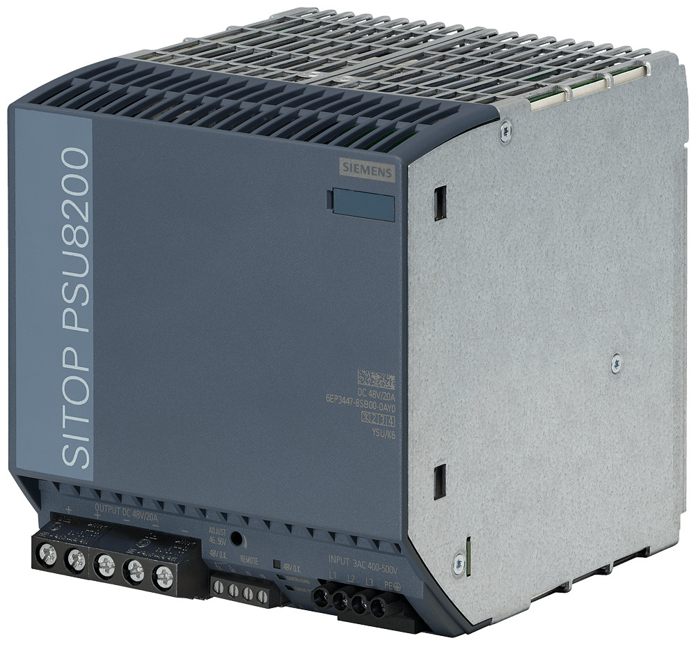 Siemens Power Supply sitop psu8200, 3-phase 48 V DC/20 A ...