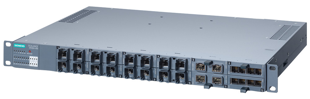 Siemens Scalance XR324-4M eec manag. L2 switch,16XRJ45,4xmedia bays ...