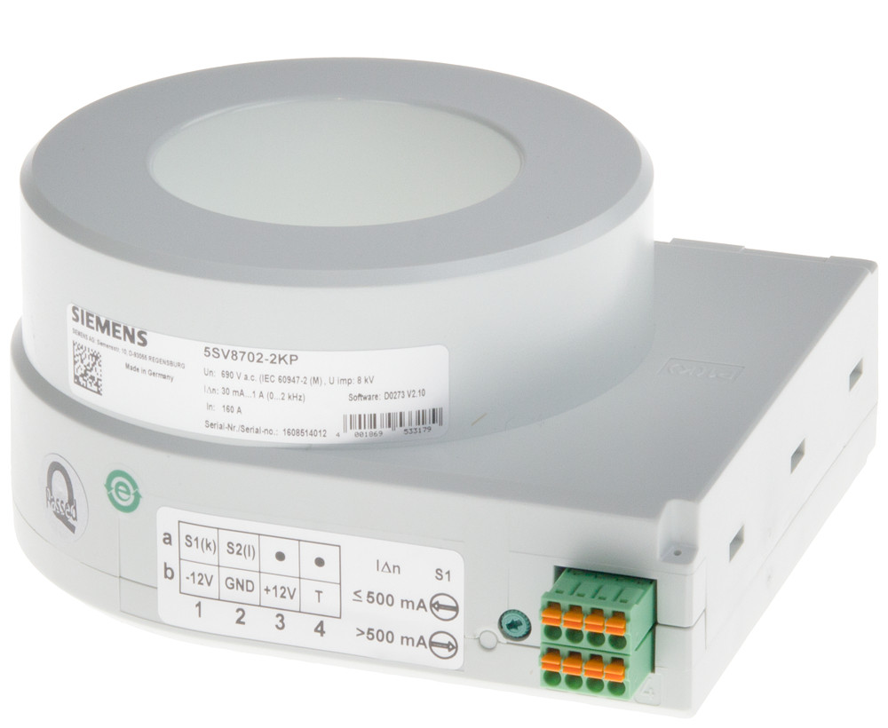 Siemens Modular Residual current device type B, 24 V DC,LCD, idn 30 ma ...