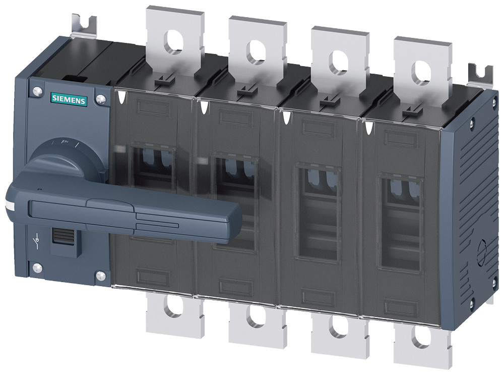 Siemens Switch-Disconnector 1000a, frame size 4, 4-pole front operating ...